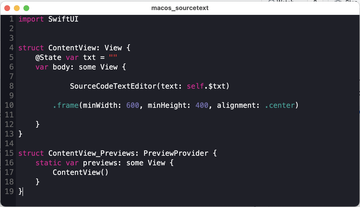 Macos Swiftui 组件之富文本编辑器支持swift和python语言高亮支持行数(教程含源码) - 小专栏