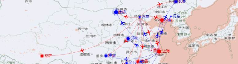 Vueopenlayers 地图上echarts模拟飞机循环飞行 - 小专栏