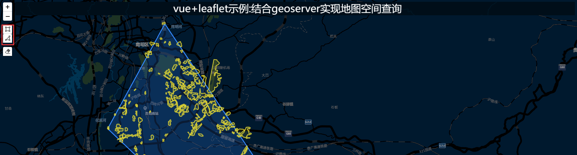 Vueleaflet示例结合geoserver实现地图空间查询附源码下载 - 小专栏