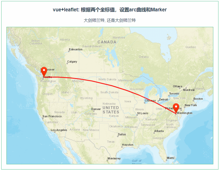 vue+leaflet: 根据两个坐标值,设置arc弧线和Marker - 小专栏 vue+leaflet: 根据两个坐标值,设置arc弧线和Marker - 小专栏